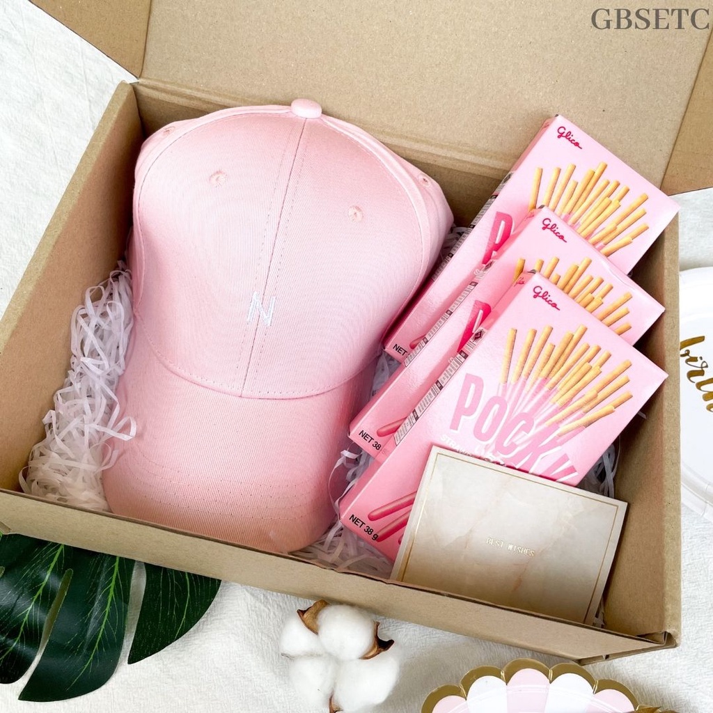 💥READYSTOCK💥 Cap Surprise Gift Set Box Topi Pink Theme Birthday ...