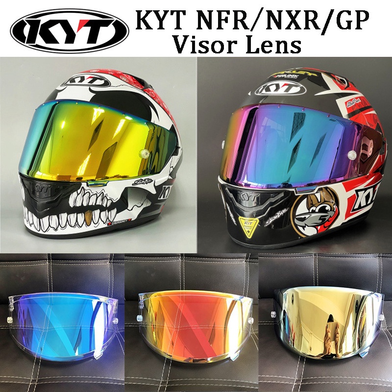For KYT NFR NXR GP Visor Lens Motorcycle Helmet Glasses Motorbike ...
