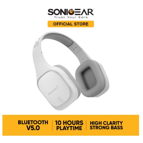 SonicGear Airphone 7 Bluetooth Headphones With Mic (10 Hours Playtime ...