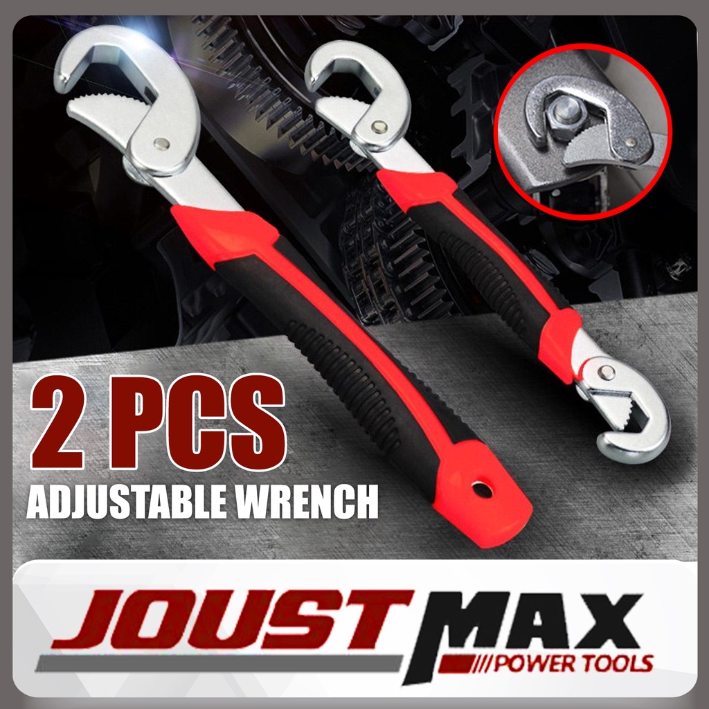 2PCS 12"/ 9" - 10"/15" MULTI-FUNCTION UNIVERSAL QUICK SNAP ADJUSTABLE WRENCH | Shopee Malaysia