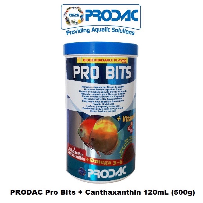 PRODAC Pro Bits + Canthaxanthin 120ml (500gram) | Shopee Malaysia