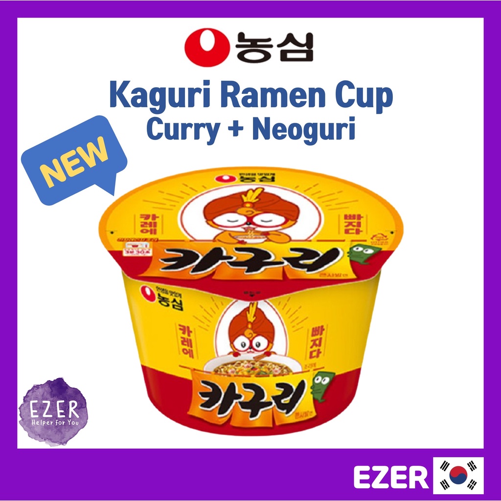 [Korean Ramen] Nongshim Kaguri Ramen Cup 103g / Curry + Neoguri ...