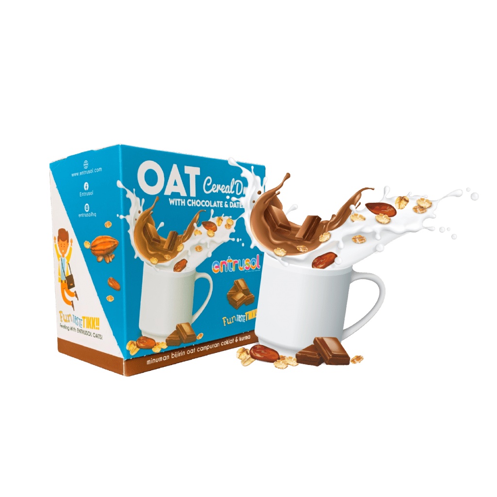 Minuman Kesihatan Susu Bijirin Oat Entrusol Healthy Multi Grain Milk ...