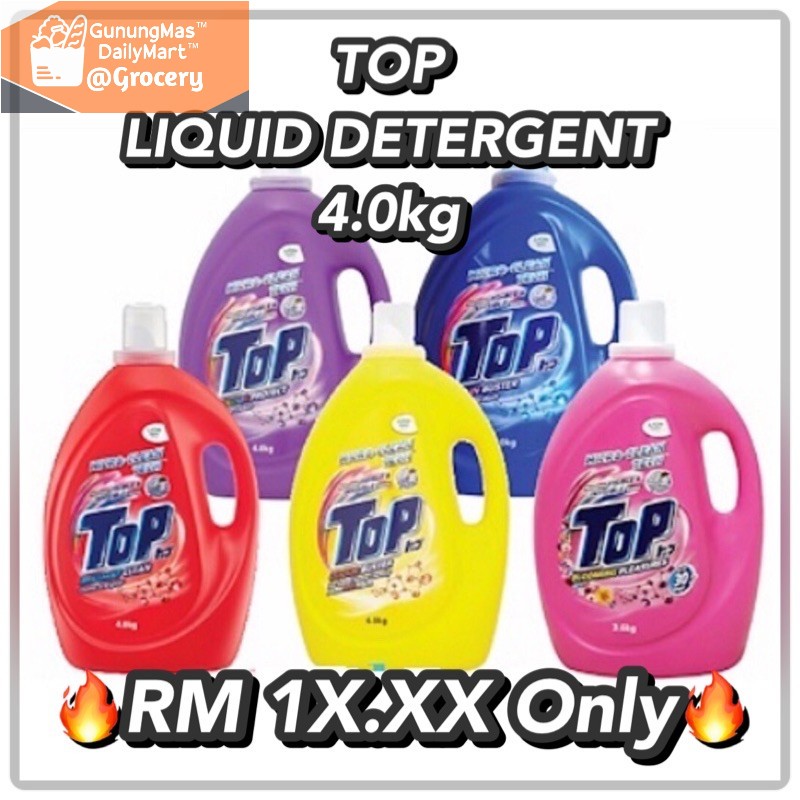 🔥TOP LIQUID Detergent 3.6kg-4.0kg🔥 | Shopee Malaysia