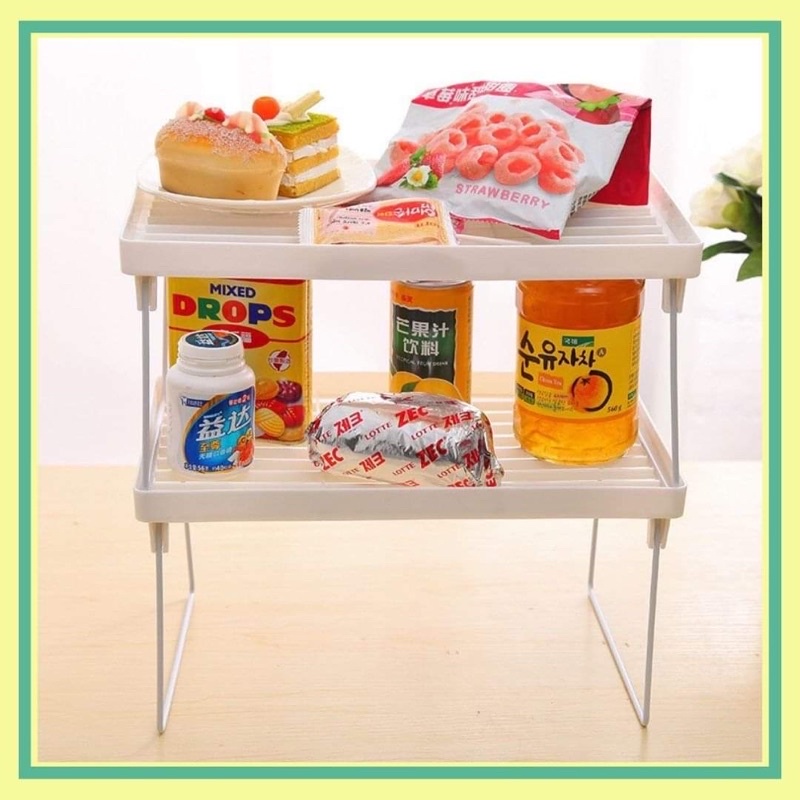 Multi-Layer Kitchen Rack Shelf Organizer Stackable Kitchen Storage ...