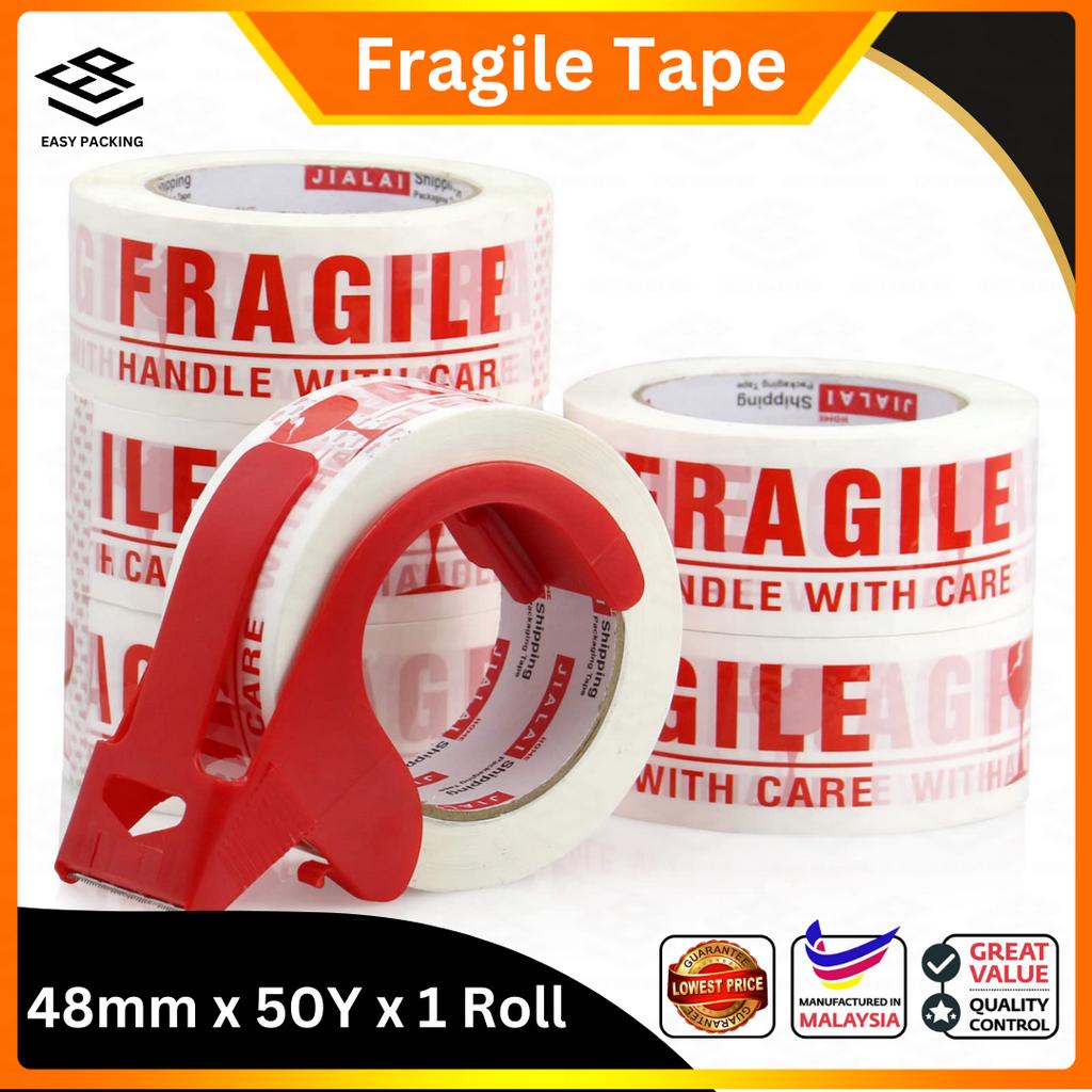 Fragile Tape 50Mic 48mm x 50M 1 Roll Plastic Opp Tape Opp Packing Tapes Packaging Waryping Warp ...