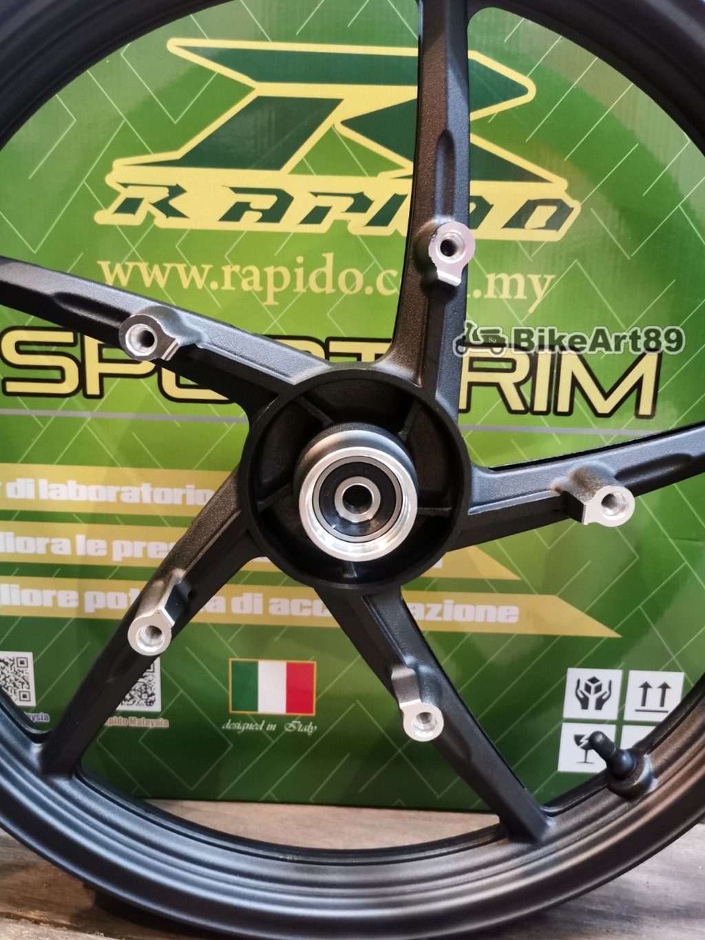 Sport Rim Raider RAPIDO 501 1.60/1.85/17' ABS Bracket Belang R150Fi R ...