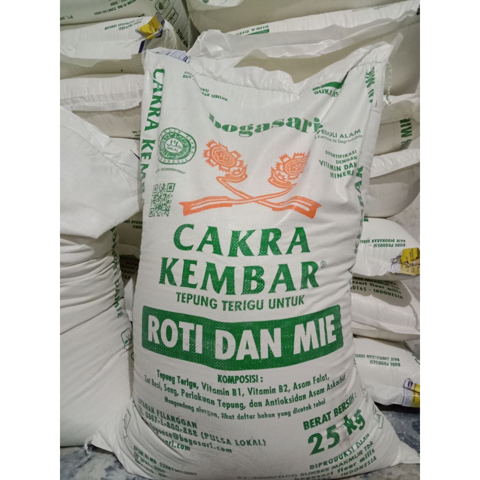 Twin Chakra Wheat Flour 1 zak 25kg | Shopee Malaysia