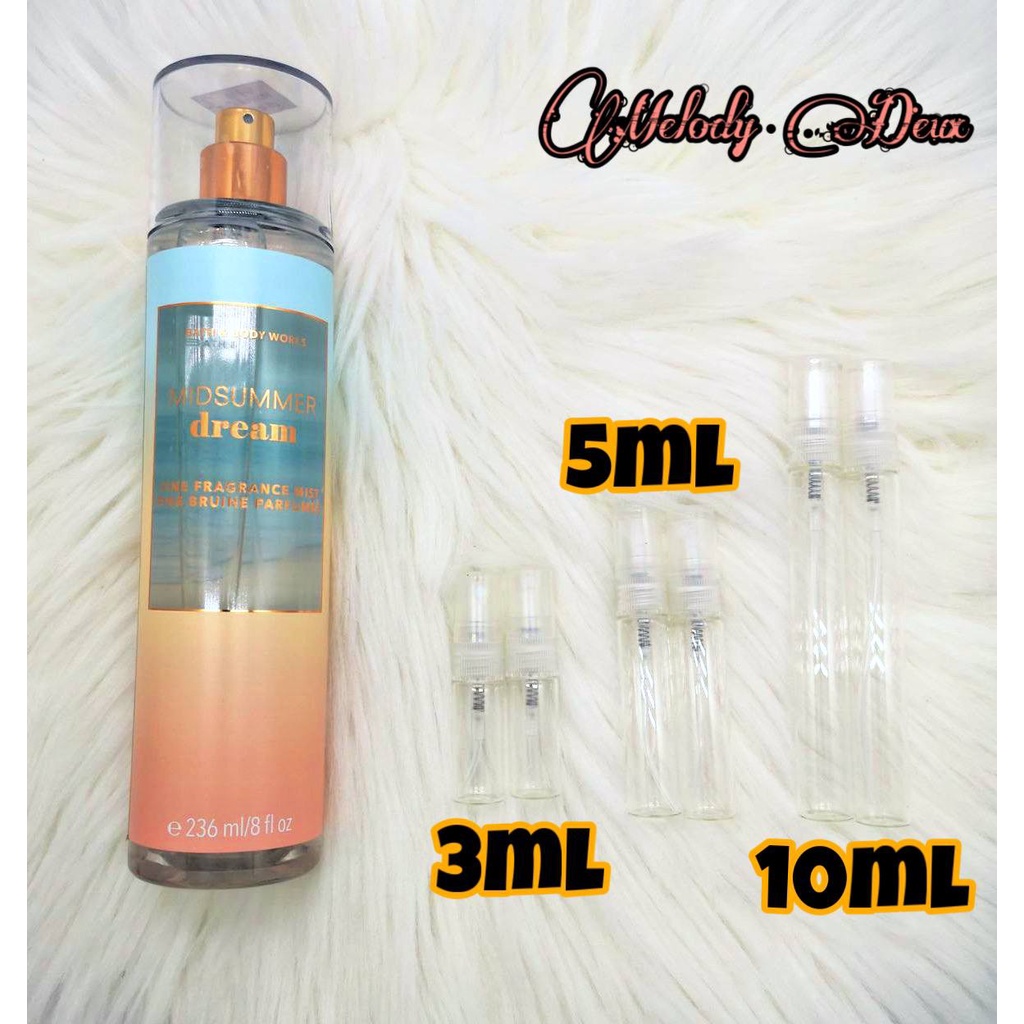 💯🌈🔥MIDSUMMER DREAM FRAGRANCE MIST🌈🔥 (TRIAL) 3ml 5ml & 10ml | Shopee ...