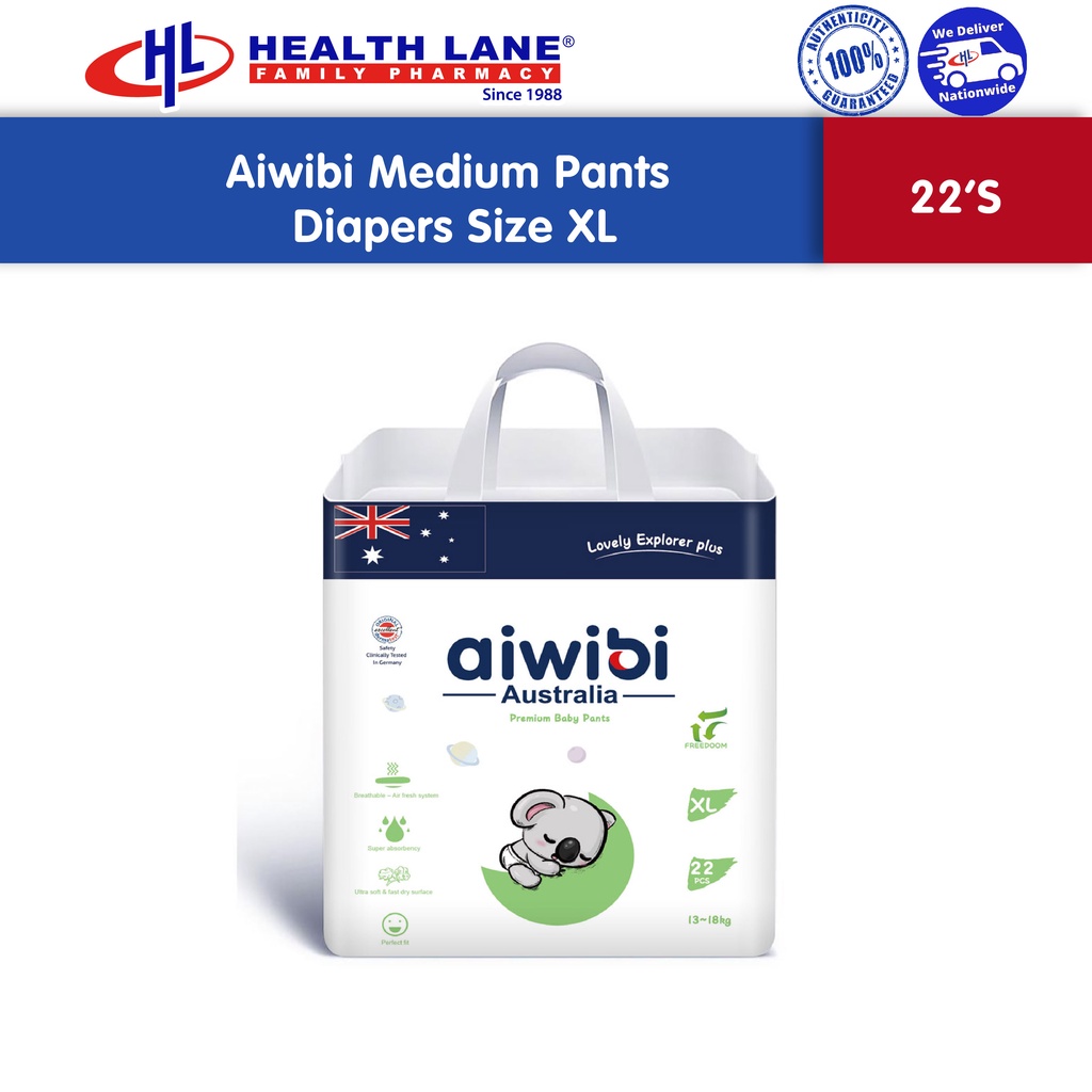 Aiwibi Medium Diapers Pants - Size XL (22's) | Shopee Malaysia