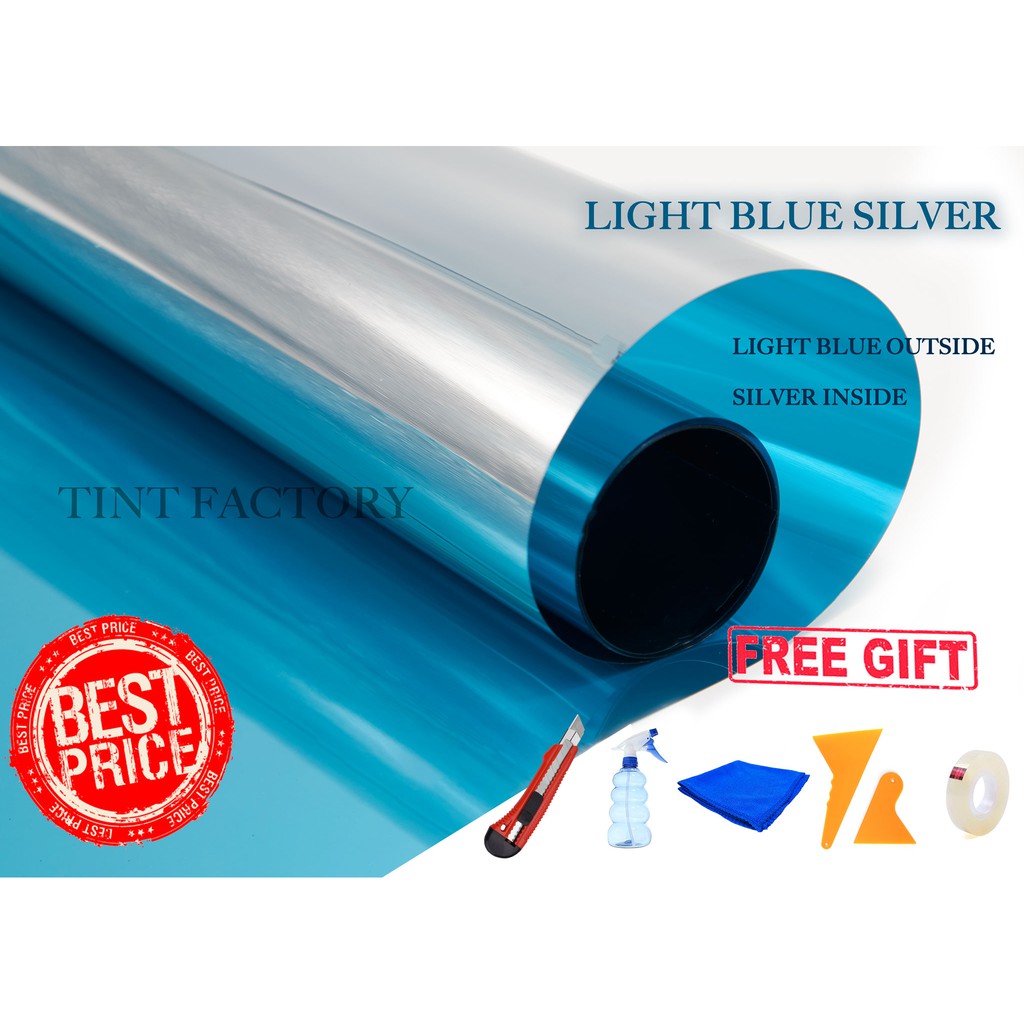 Loose item (Light Blue Silver) - Building Tinted Filem / Reflective ...