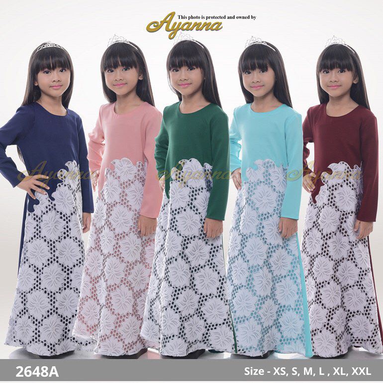SARALEE LACE JUBAH (jubah lace budak) | Shopee Malaysia