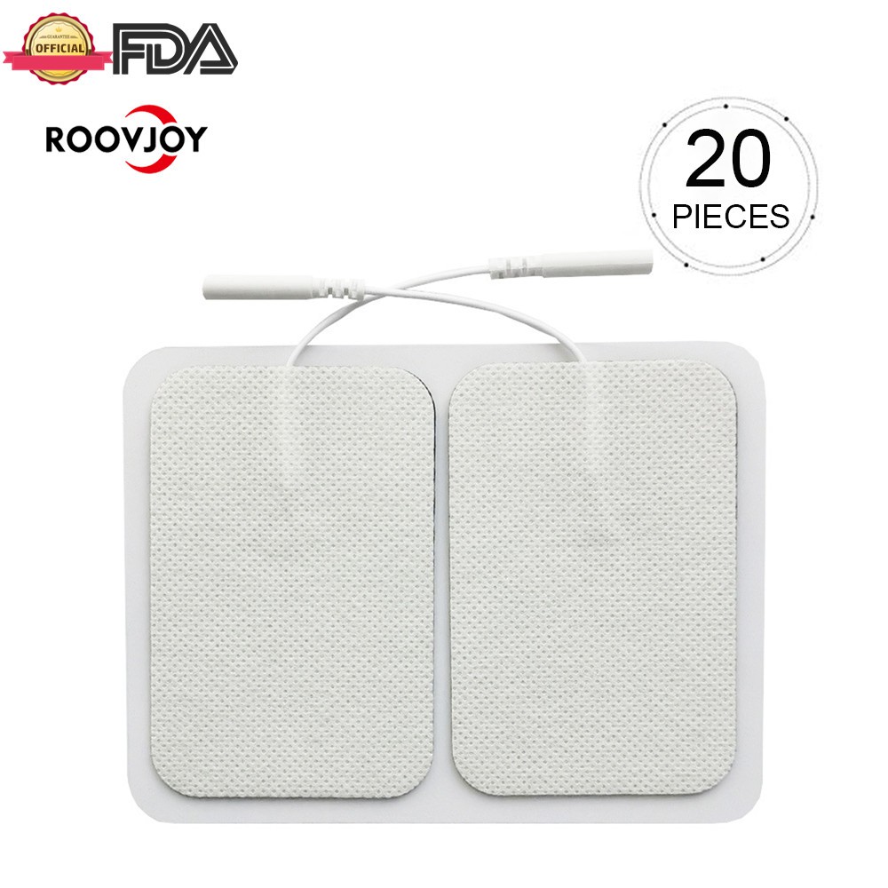 [HIGH QUALITY]60mm*90mm 10 Pairs Massager TENS Unit Muscle Stimulator ...