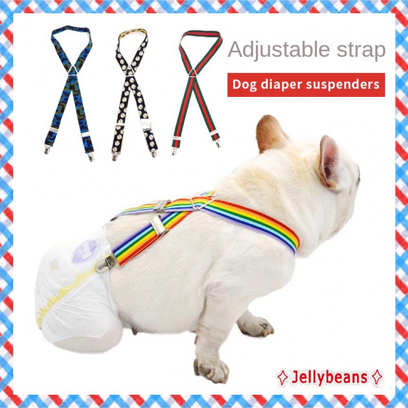 Pet physiological pants Dog diapers male and female suspenders ...