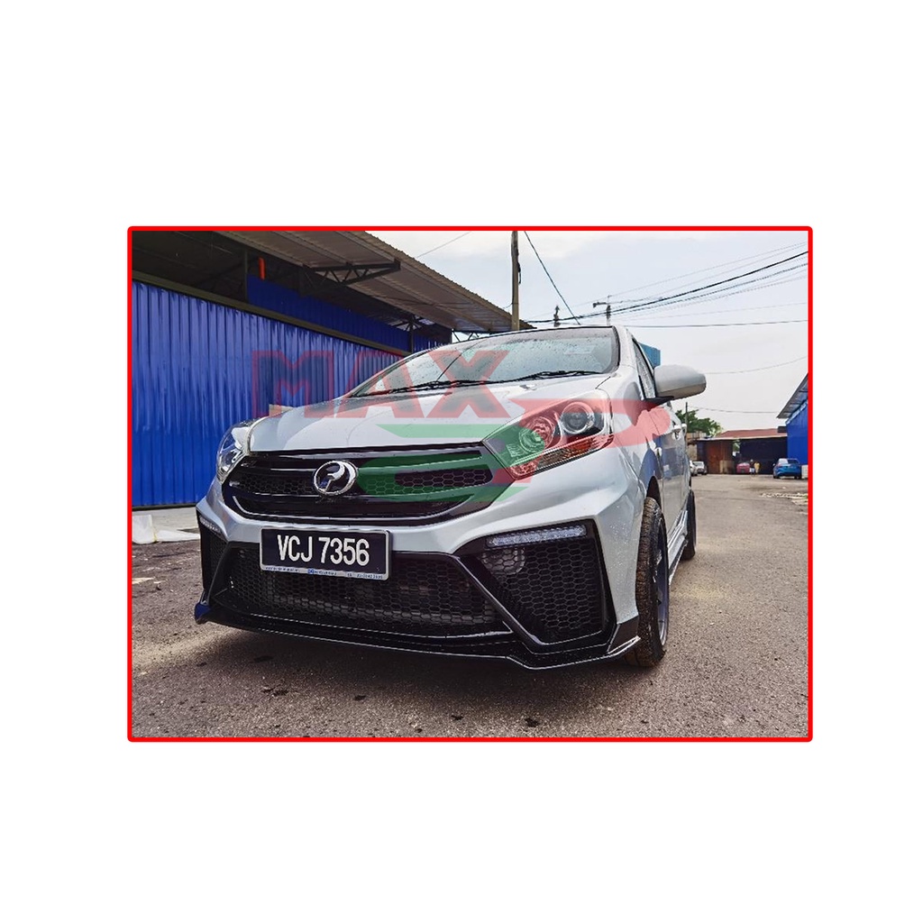 Perodua Axia (2014 - 2020) GT Style Front Bumper Fiberglass Fiber Body ...