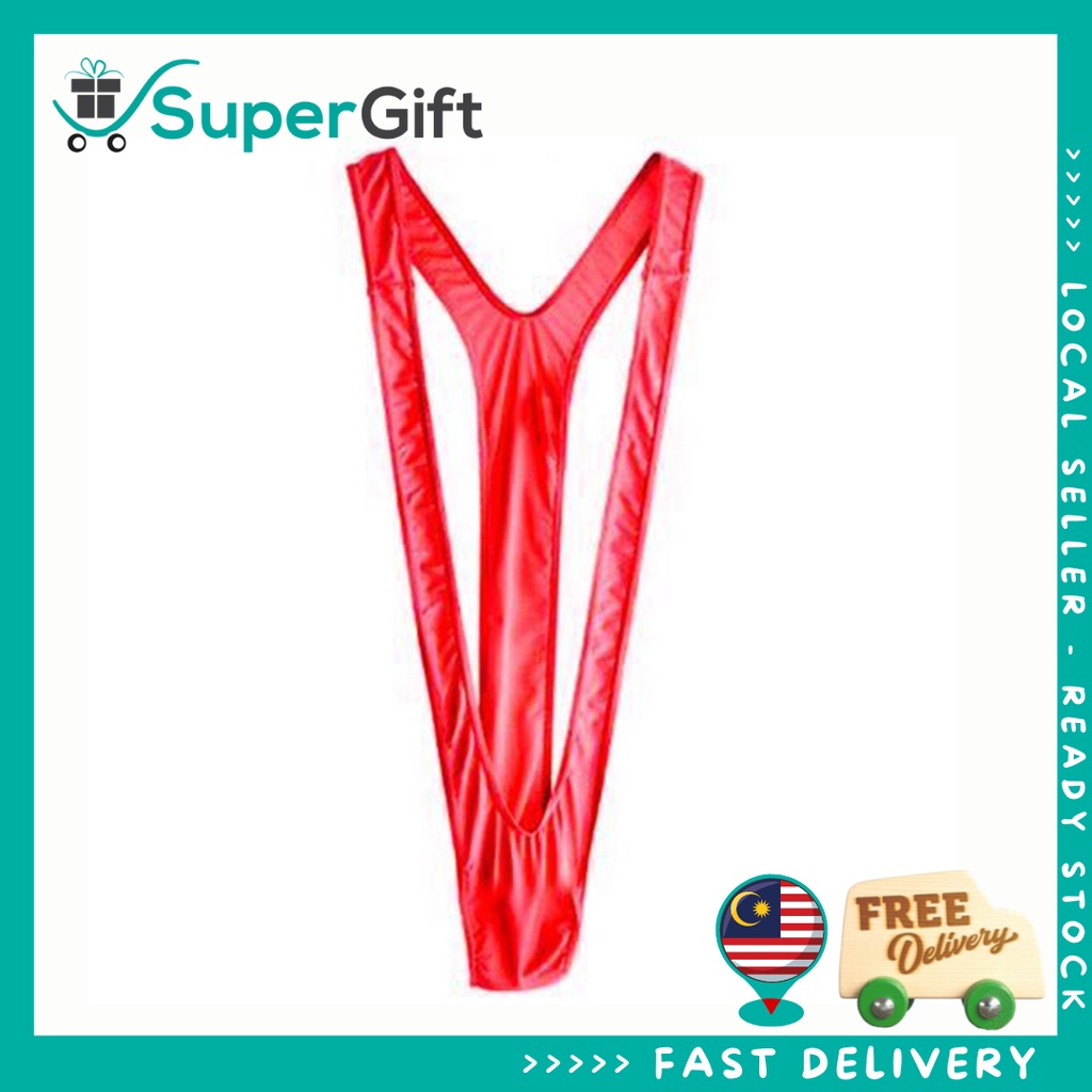 Mankini Borat Swimsuit / Costume / Underwear Sut Mandi Kolam | Shopee ...