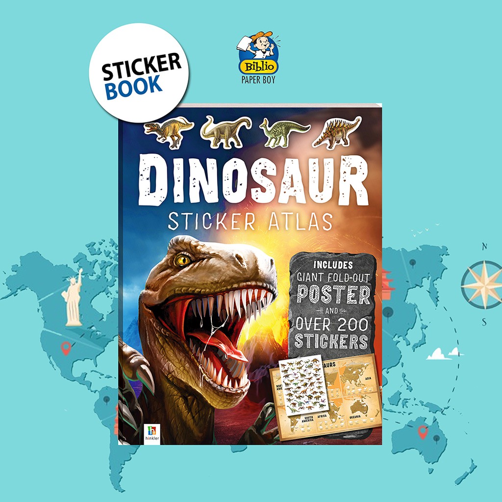 Dinosaurs Sticker Atlas (Sticker Book) | Shopee Malaysia