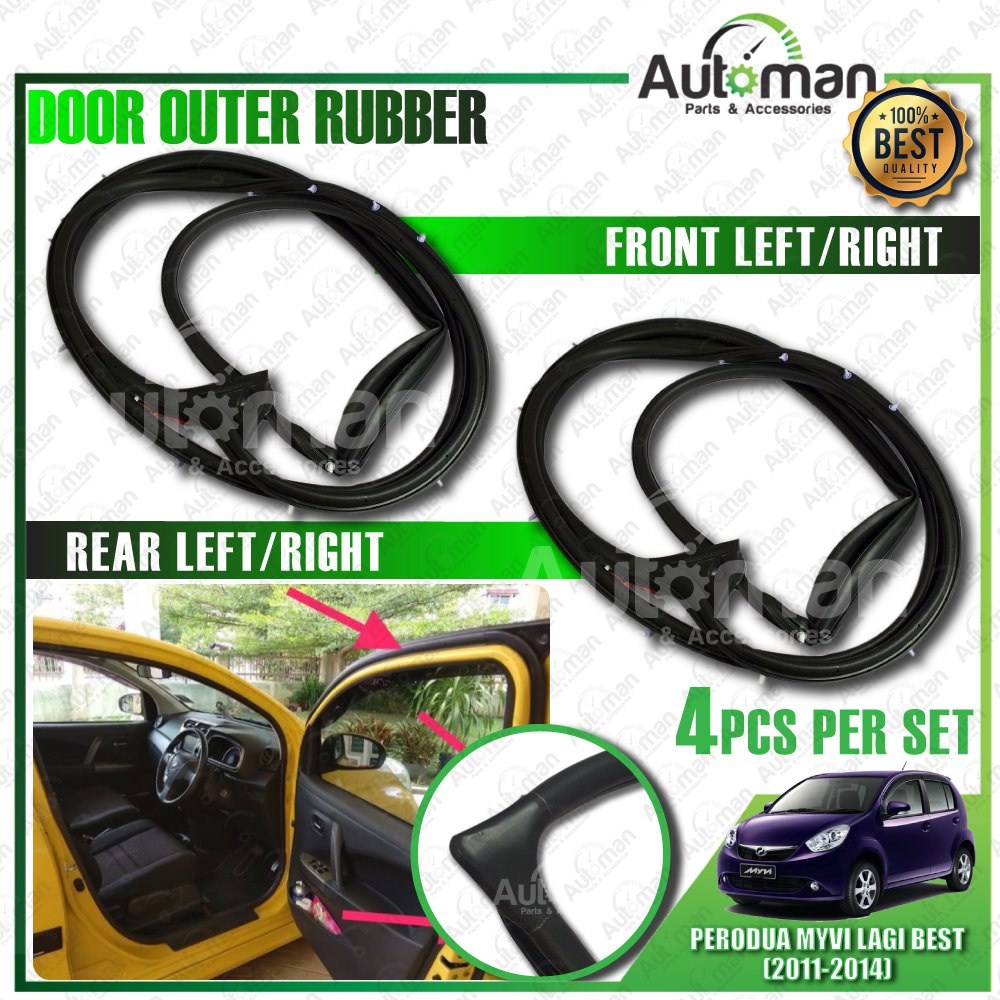 Perodua Myvi Lagi Best ICON 2011 - 2017 Door Body Rubber Getah Pintu ...