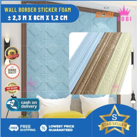 ! Wallpaper List Foam / Wall Border Foam 3D 2,3m x 8cm / List Border ...