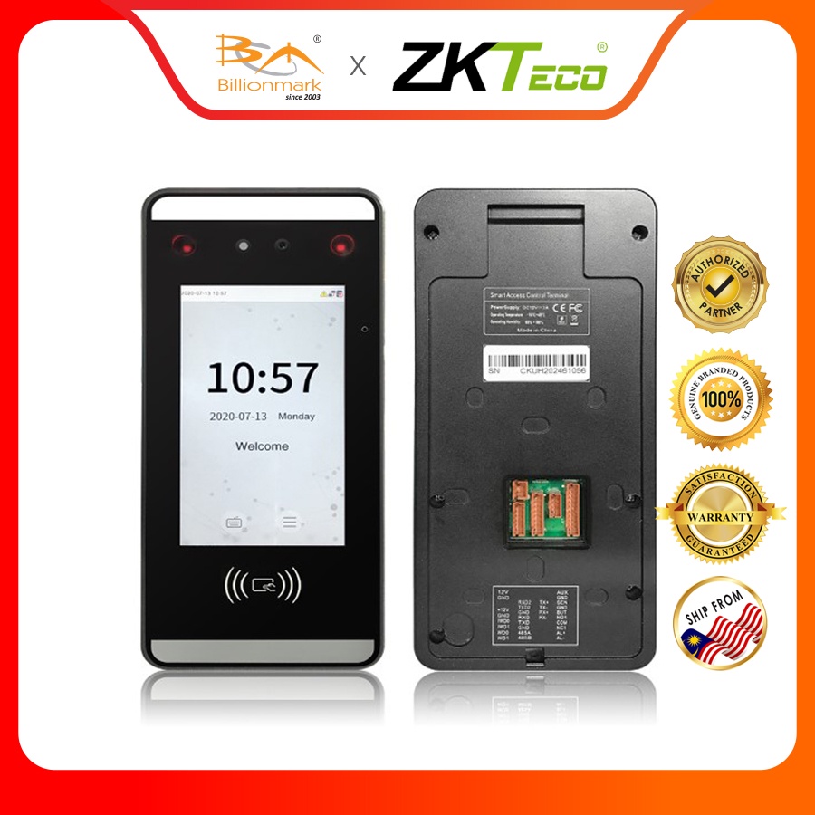 ZKTeco MiniAC Plus Linux-Access Control, Time & Attendance Terminal with Visible Light Facial ...