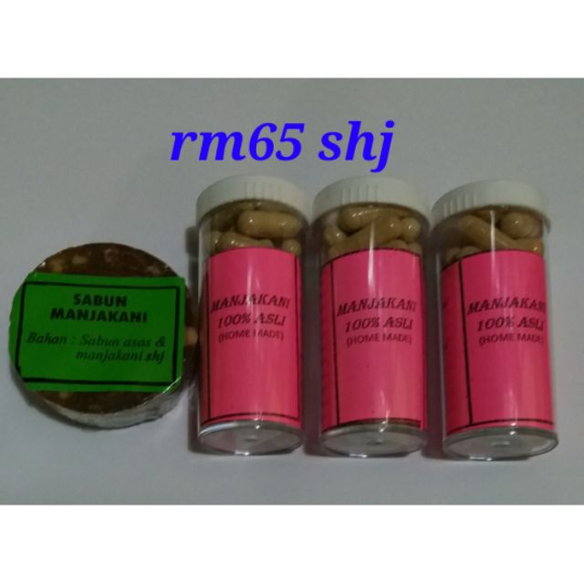 Manjakani asli kapsul (3 BOTOL) & Sabun Manjakani (1 KETUL) | Shopee ...