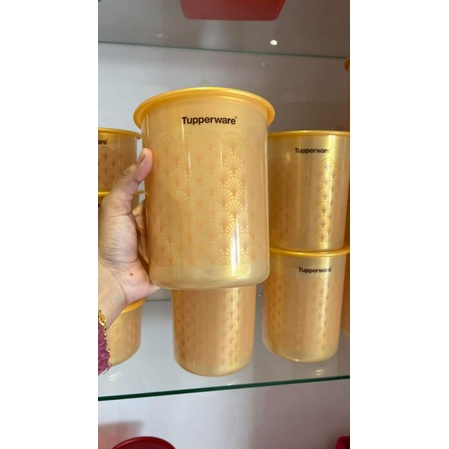 One Touch Golden Tupperware- 1.25 liter(sebiji) | Shopee Malaysia