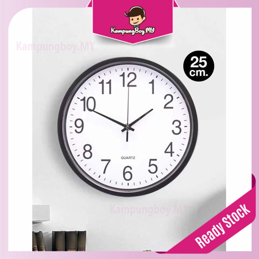 [PALING MURAH] 35CM / 30CM / 25CM / 20CM QUARTZ Round Wall Clock Ikea ...