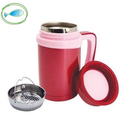 Cosway Stainless Steel Vacuum Mug with Strainer / 400ml / Cawan kole ...