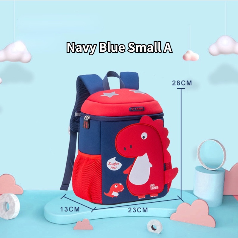 Girls Boys Cute Dinosaur Backpacks In Kindergarten Children Anti Loss ...