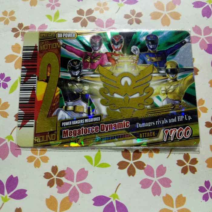 Power ranger card battle gold dx power megaforce dynamic v2 | Shopee ...