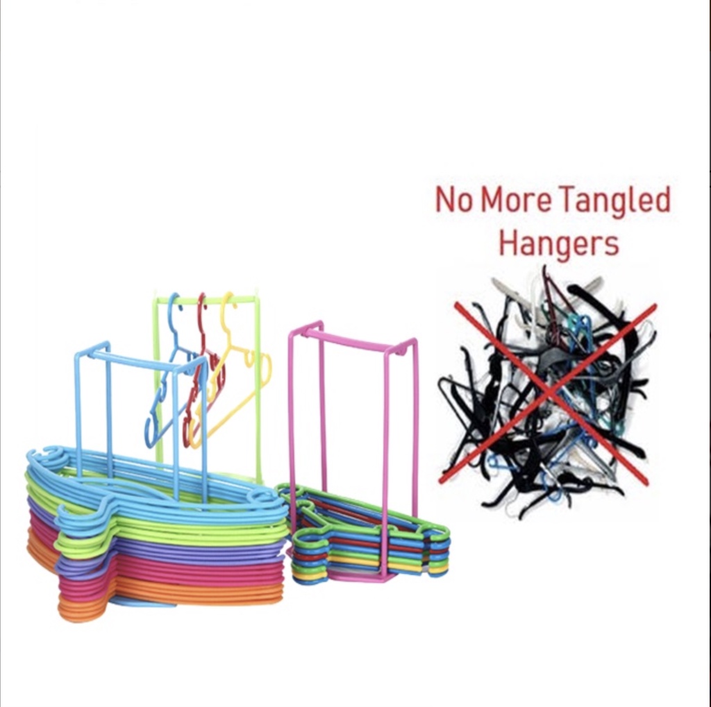 Hanger Organizer Holder Hanger Storage Hanger Stand Hanger Stacker Rack ...