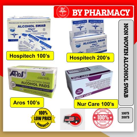 Non Woven Alcohol Swabs 100's (70% Isopropyl Alcohol, To Kill Virus ...