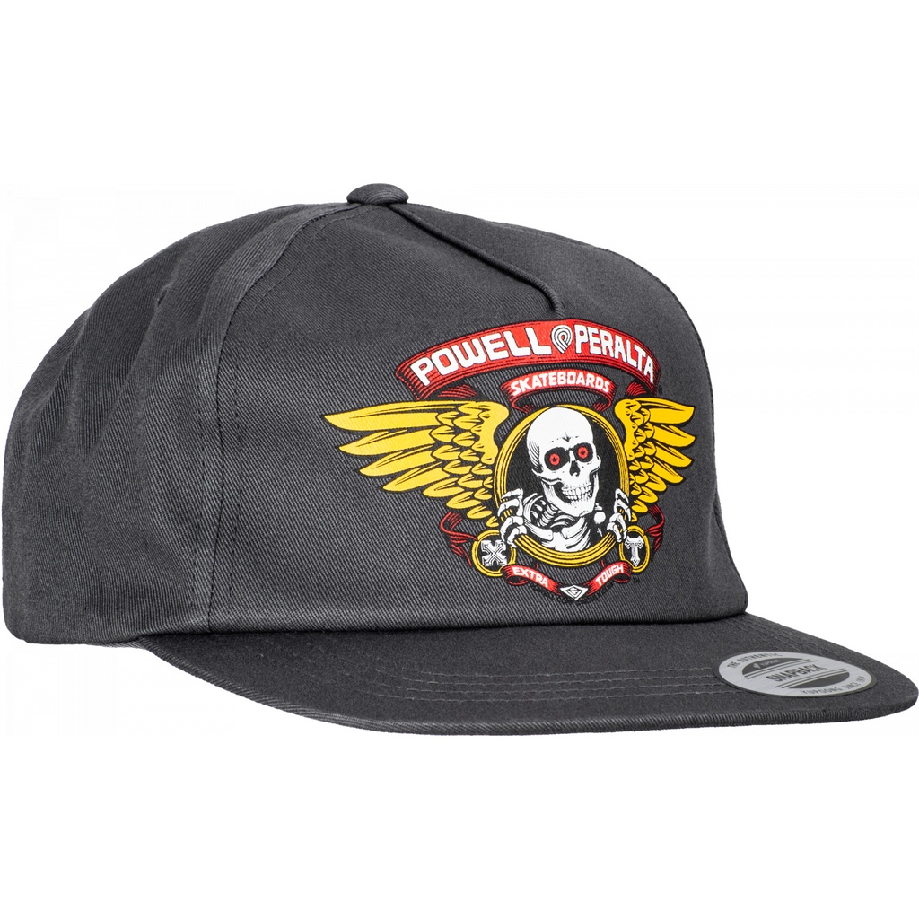 Powell Peralta Winged Ripper Snap Back Cap ( Charcoal ) | Shopee Malaysia