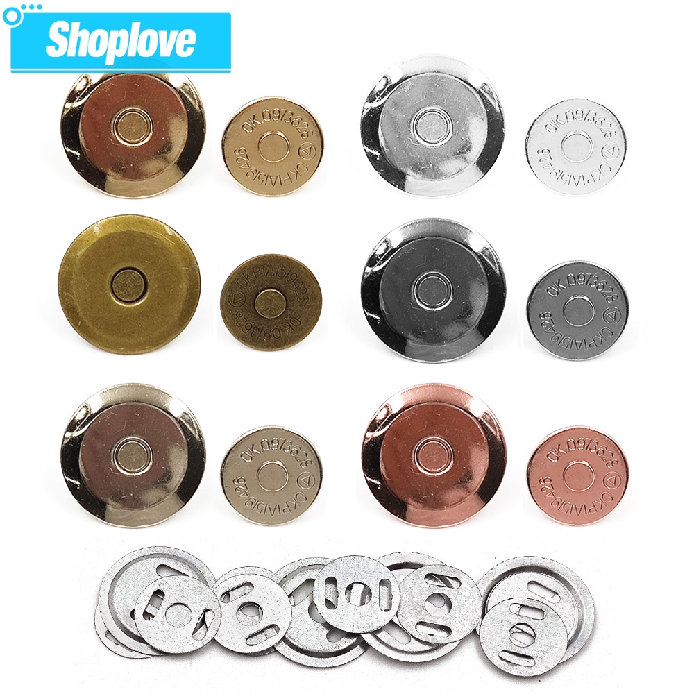 10Sets Metal Magnet Butang Magnetic Snap Fasteners Clasps Snaps For ...