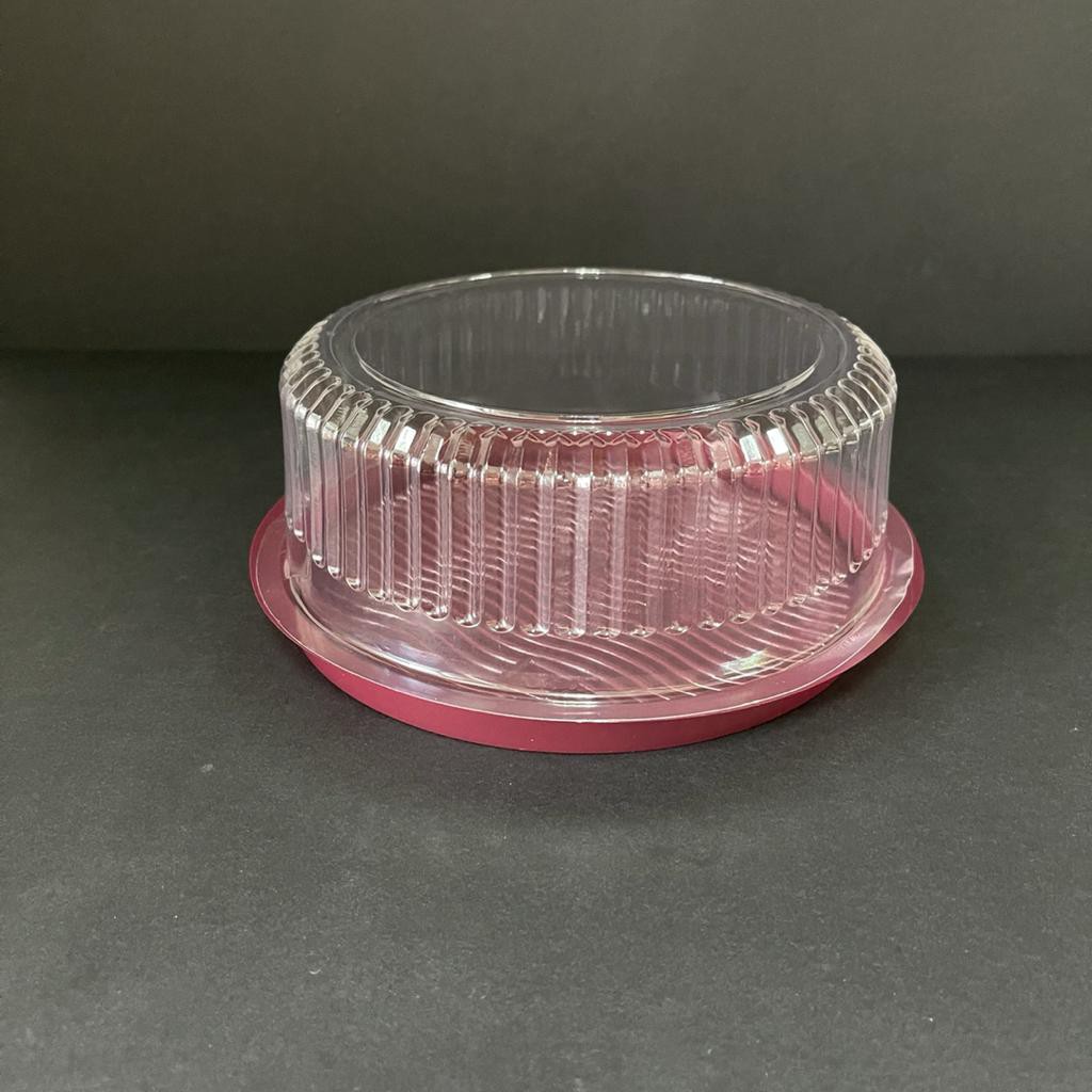 TRANSPARENT CAKE BOX 100PCS /ROUND BOX CONTAINER /BEKAS KEK/ BEKAS ...