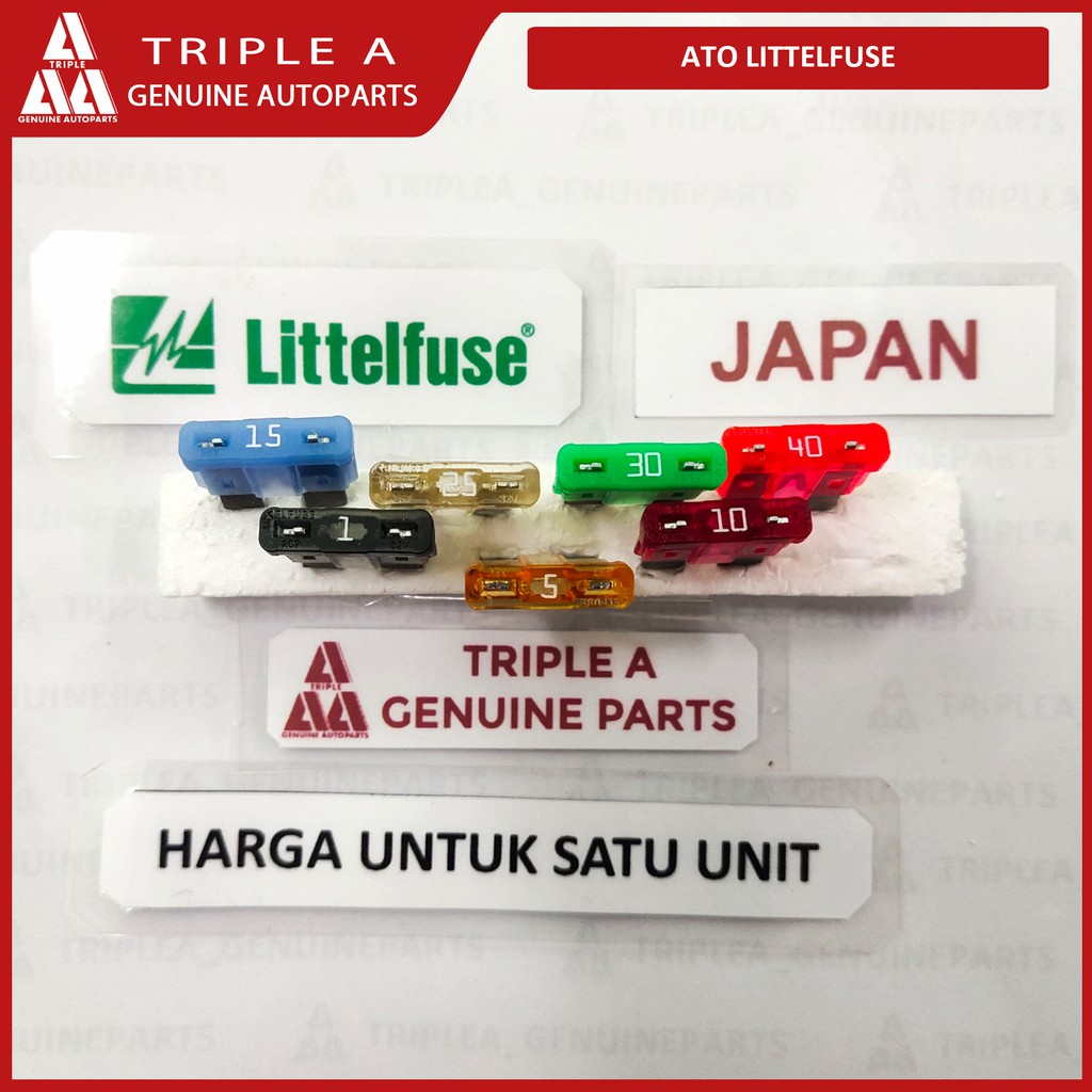 Littelfuse Mini Fuse 2 Blade Pin ATO Littel Fuse Automotive Medium Big ...