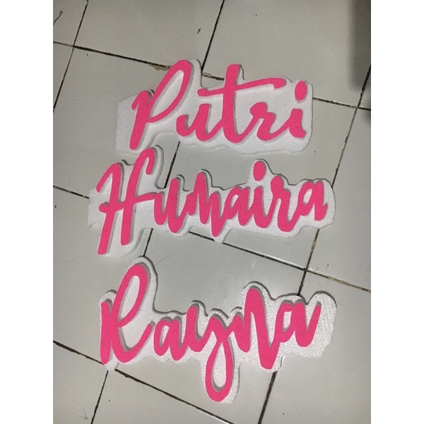 Styrofoam name letters / Styrofoam letters for birthday decorations ...