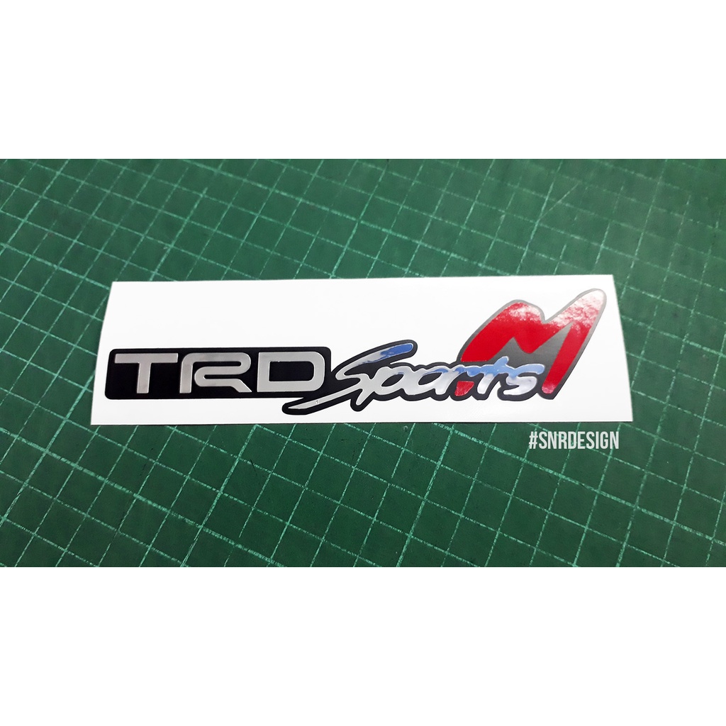 TRD Sports M - Toyota Passo Racy front bumper emblem/sticker | Shopee ...