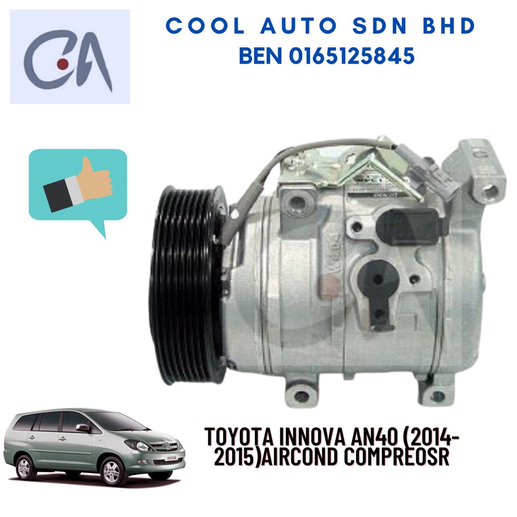 🔥READY STOCK 🔥TOYOTA INNOVA AN40 (2014-2015)AIRCOND COMPRESOR | Shopee ...