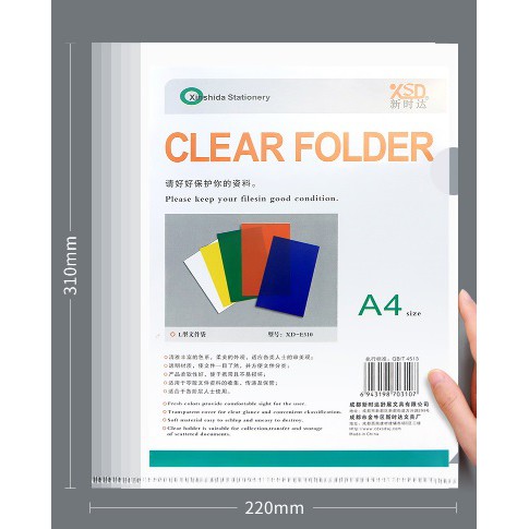 L Shape File Clear Folder | Shopee Malaysia