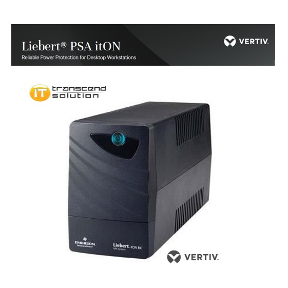 VERTIV LIEBERT PSA ITON 600VA UPS C/W Built-In AVR & Software (PSA600 ...