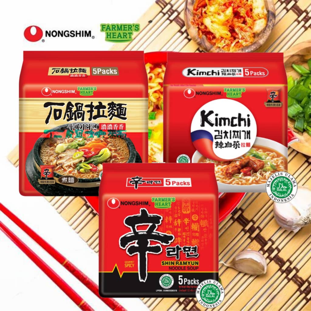 韩国辛拉面 石锅拉面 泡菜拉面 Korea Nongshim Farmer's Heart Shin Ramyun / Claypot ...