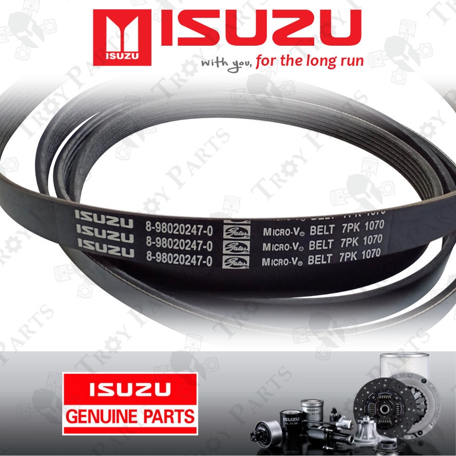 Original Isuzu Fan Belt 8-98020247-0 for Isuzu D-Max DMax 2.5 2014 1.9 ...