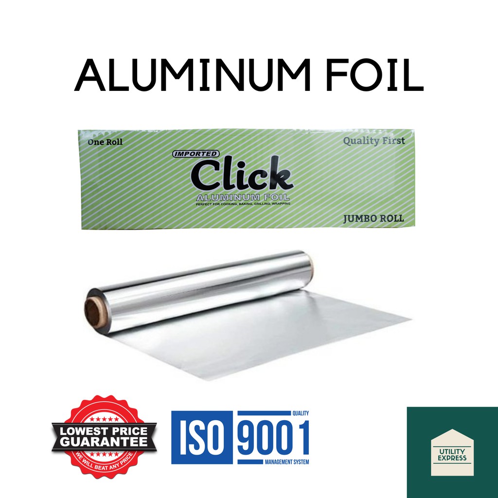 Click Aluminum Foil Jumbo Roll 300M 300 Meters Available | Shopee Malaysia