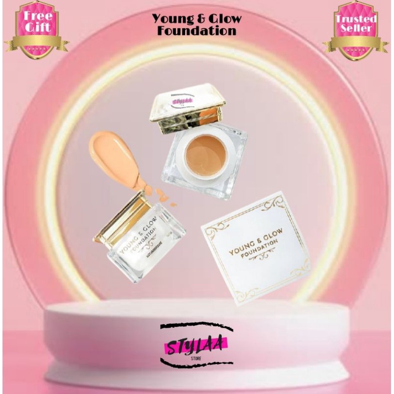 YOUNG AND GLOW FOUNDATION 💯 ORIGINAL HQ YOUNG & GLOW NEELOFA LIP ...