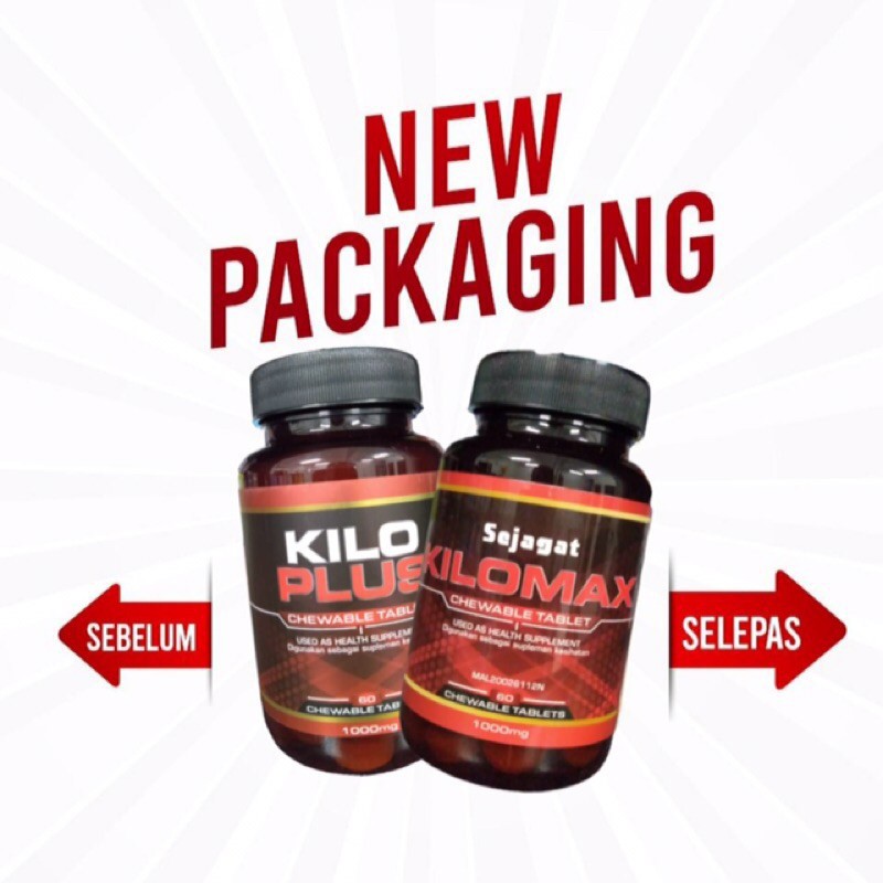 [ Original ] Kilo Up Weight Gain ( 60 Tablets ) | Shopee Malaysia