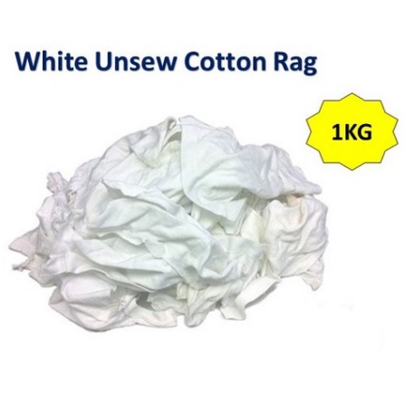 White Cotton Rags Cotton Cloth Cotton Unsew / Loose Cotton White / Kain ...