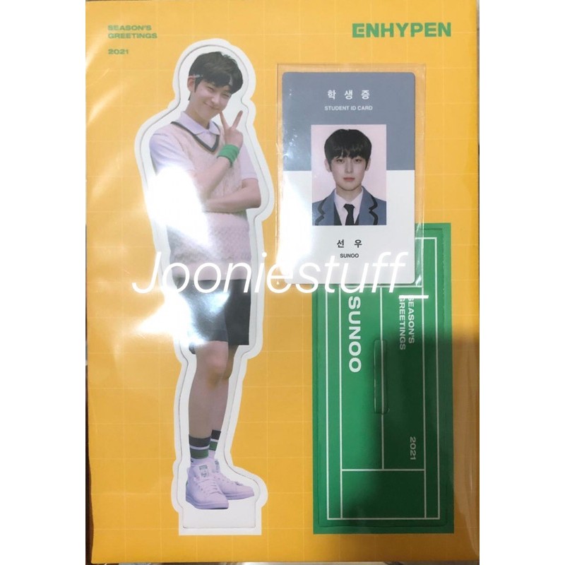 Season greeting Enhypen Sunoo ID Card And Standee | Shopee Malaysia