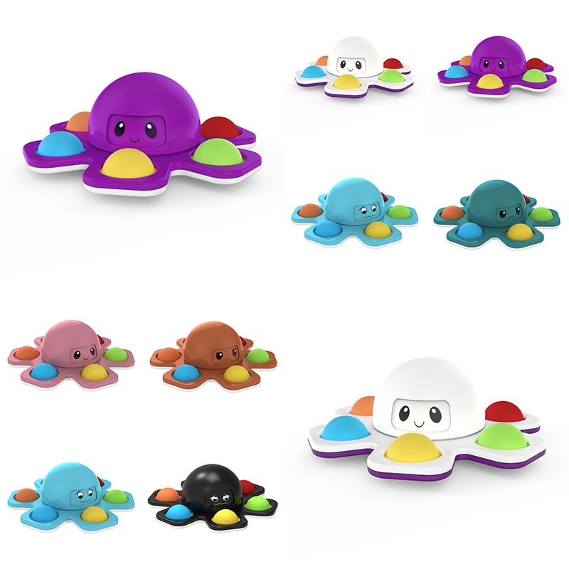 Pop Octopus It Gyro Fingertip Push Bubble Toys Stress Sensory Reliever ...