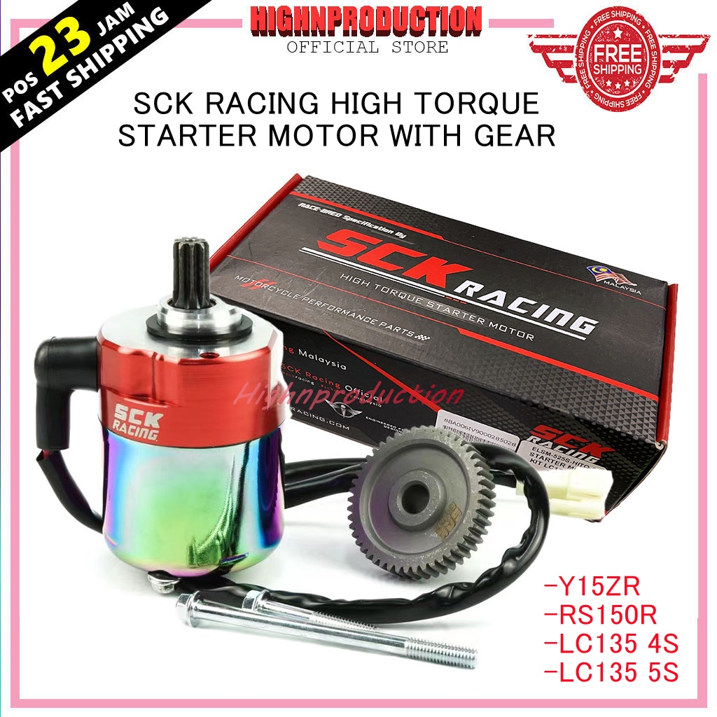 SCK RACING STARTER MOTOR Y15ZR Y15 RS150 RS150R LC135 4S LC135 5S (BIG ...